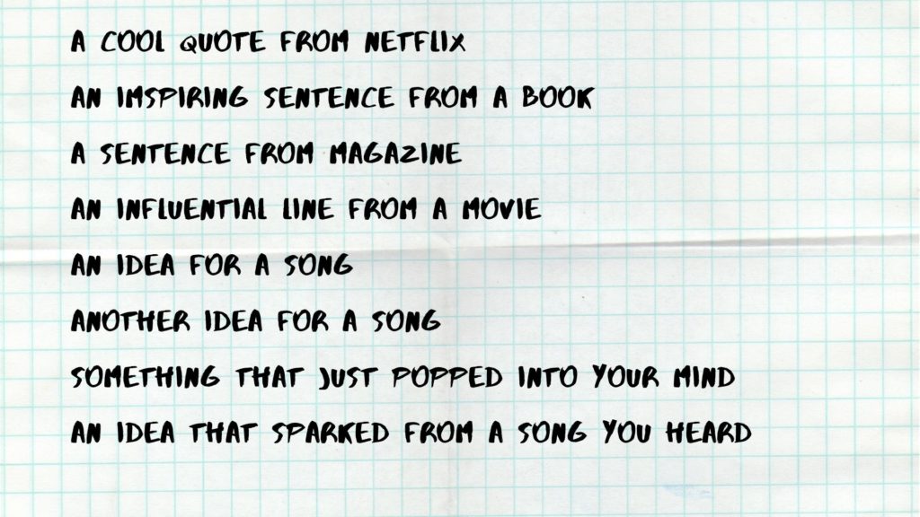 Writing Lyrics to Own Song - (Full Helpful Guide with Example Lyrics)