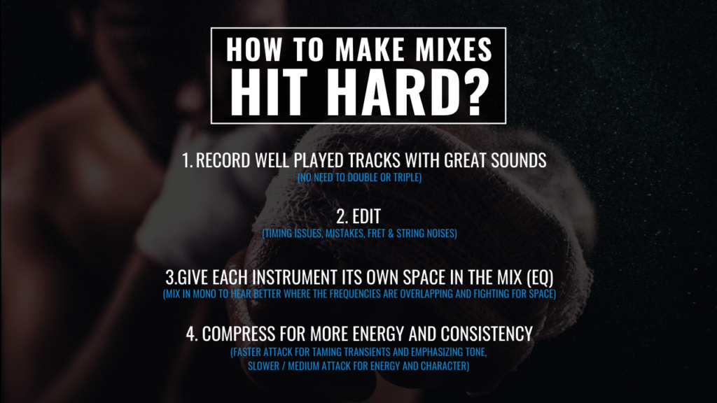 Make Mixes Hit Hard with 4 Steps – Video Tutorial for Hard-hitting Mixes